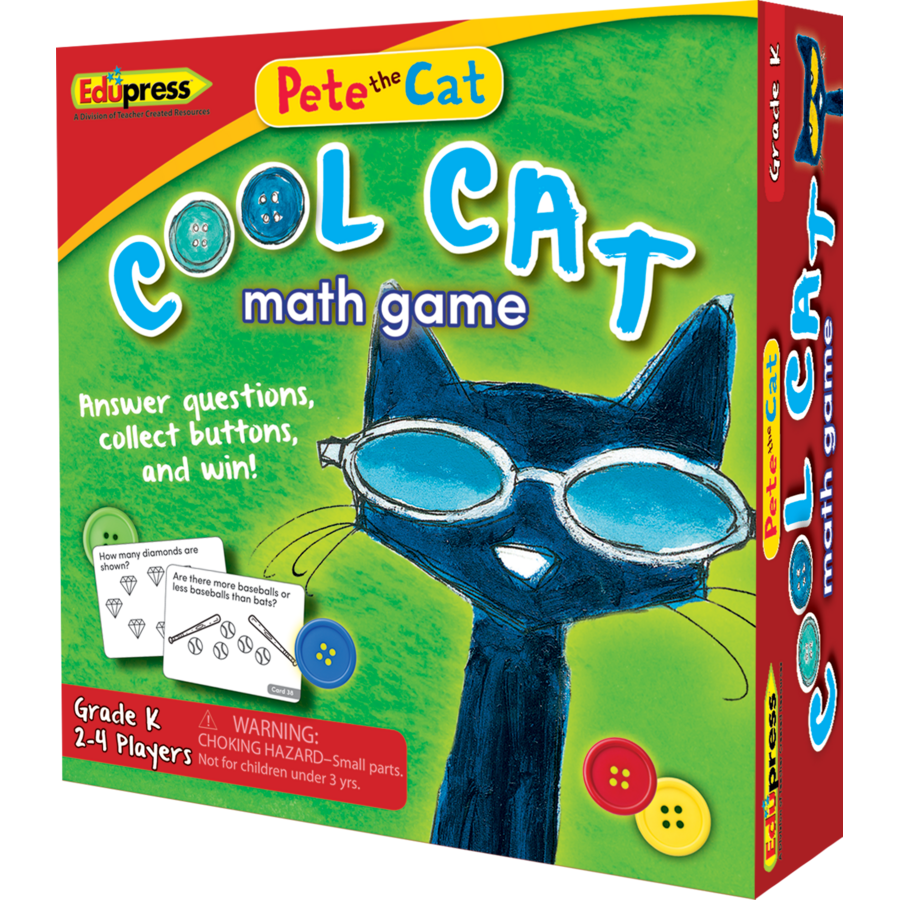Pete the Cat Cool Cat Math Game Grade K – A Brighter Child Homeschool ...