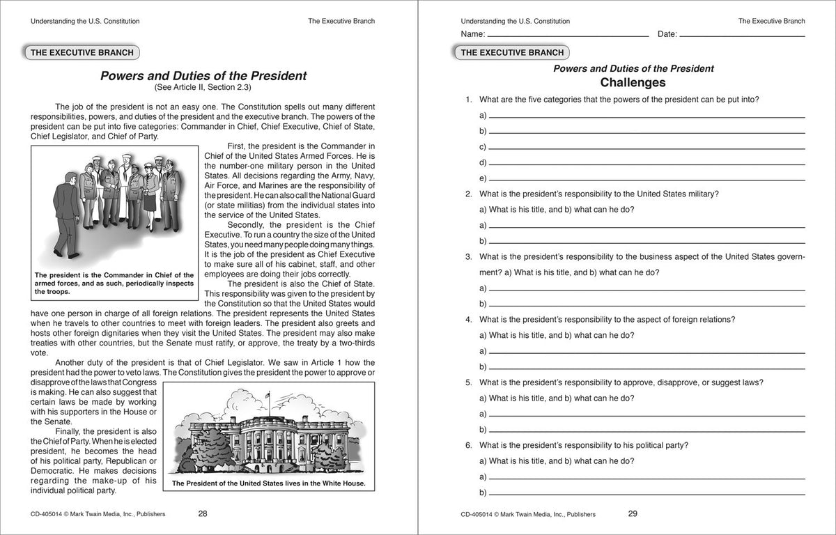 Understanding the U.S. Constitution Workbook Grade 5-12 – A Brighter ...