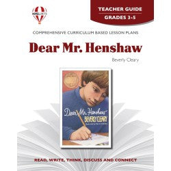 Novel Units Dear Mr. Henshaw Teacher Guide Grades 3-5 – A Brighter ...