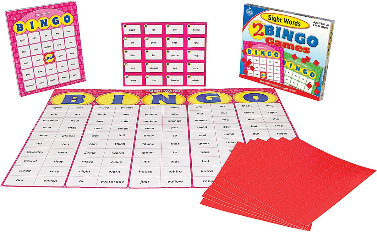 Sight Words Bingo Board Game – A Brighter Child Homeschool ...