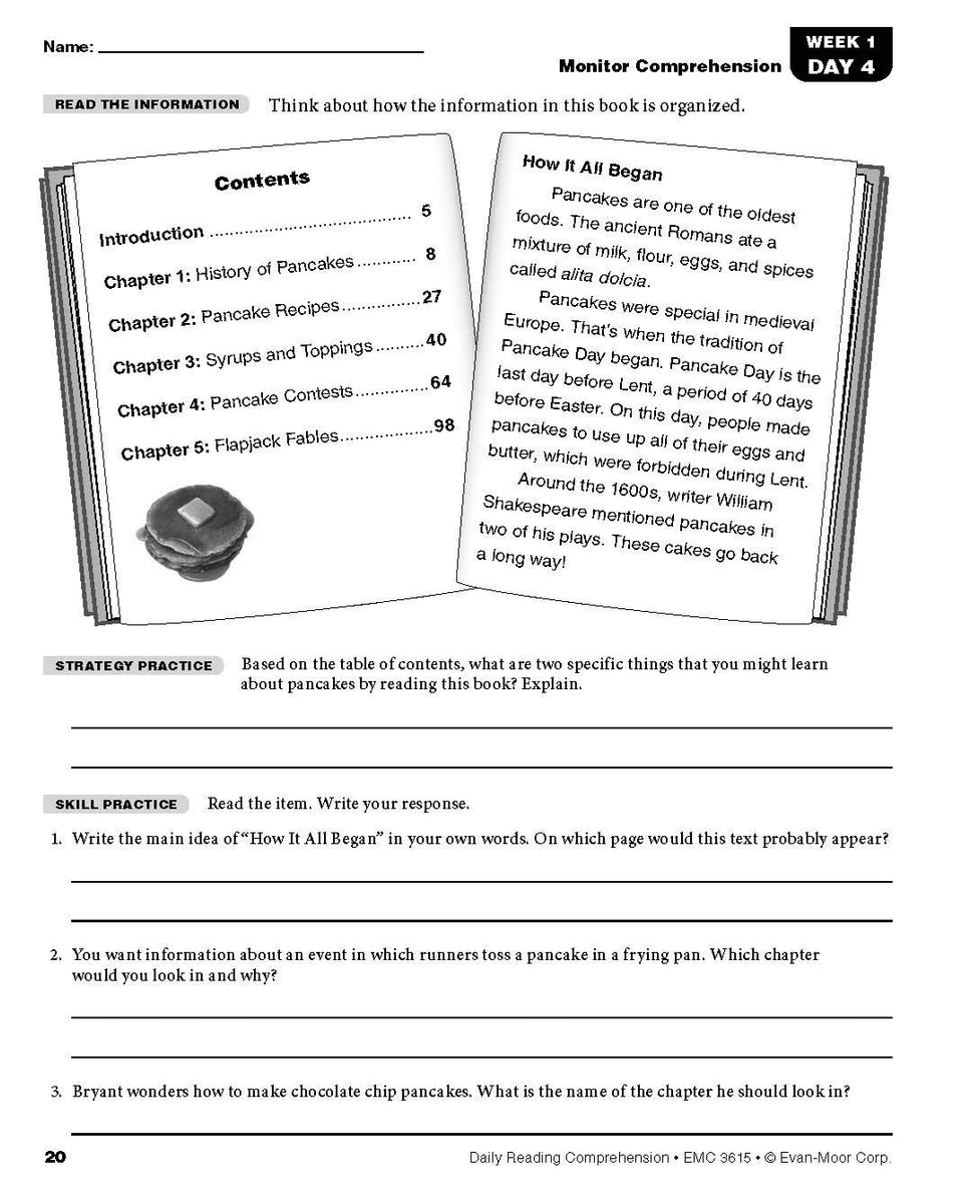Daily Reading comprehension Grade 5 – A Brighter Child Homeschool ...