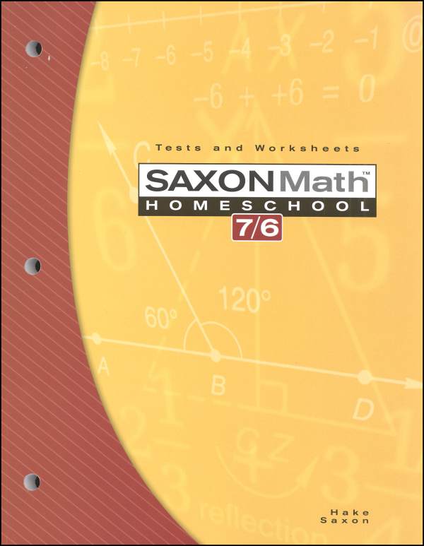 Saxon Math 7/6 Tests and Worksheets (4th Edition) – A Brighter Child ...