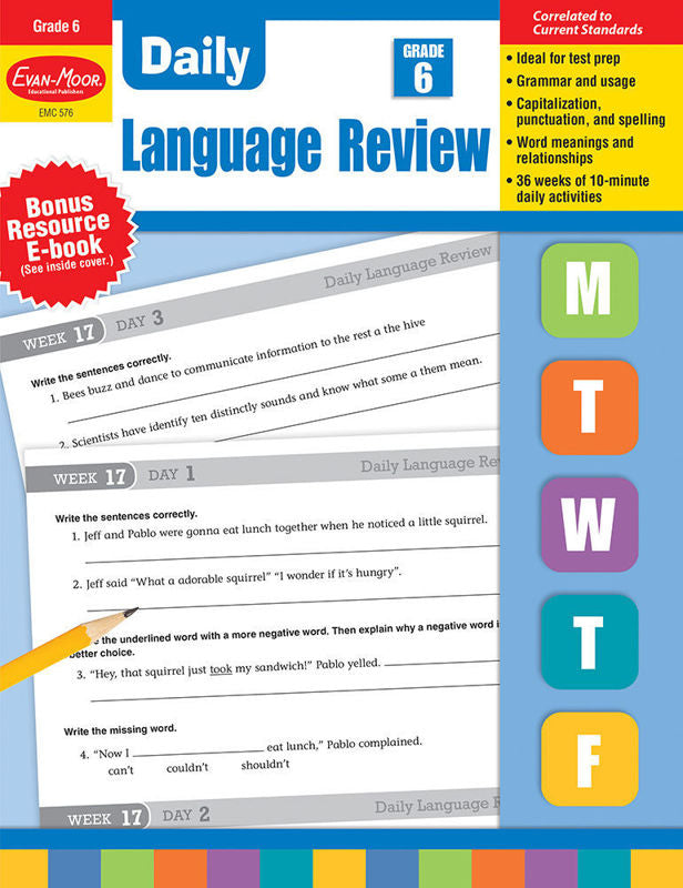 Daily Language Review, Grade 6 - Teacher's Edition – A Brighter Child ...