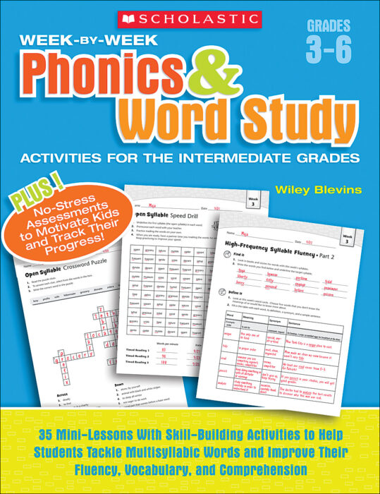 Week-by-Week Phonics & Word Study Activities for the Intermediate Grad ...