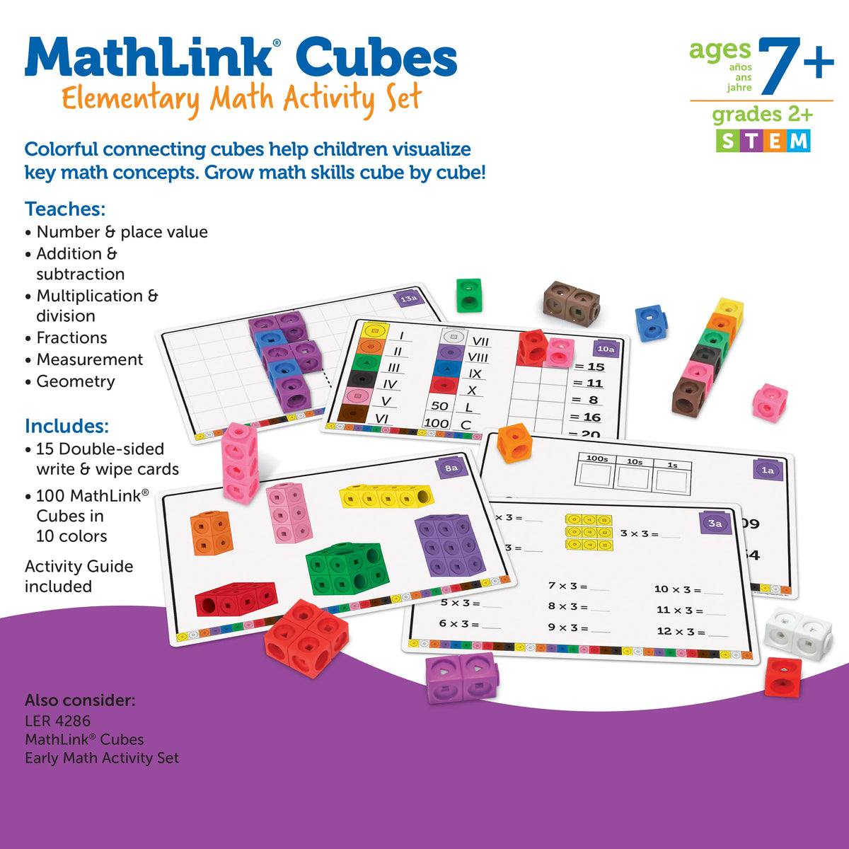 MathLink Cubes Elementary Math Activity Set – A Brighter Child ...