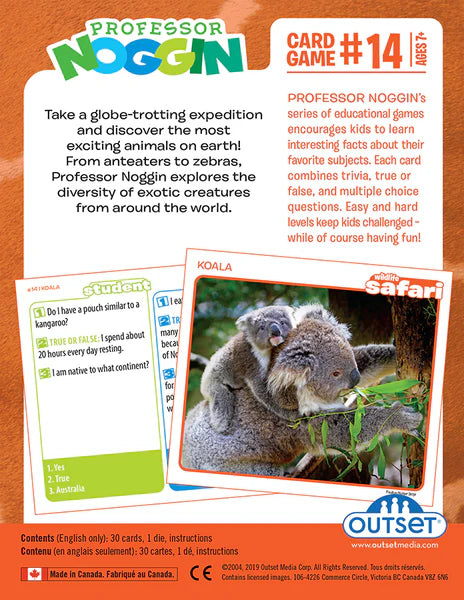 Professor Noggin Wildlife Safari Card Game #14 – A Brighter Child ...