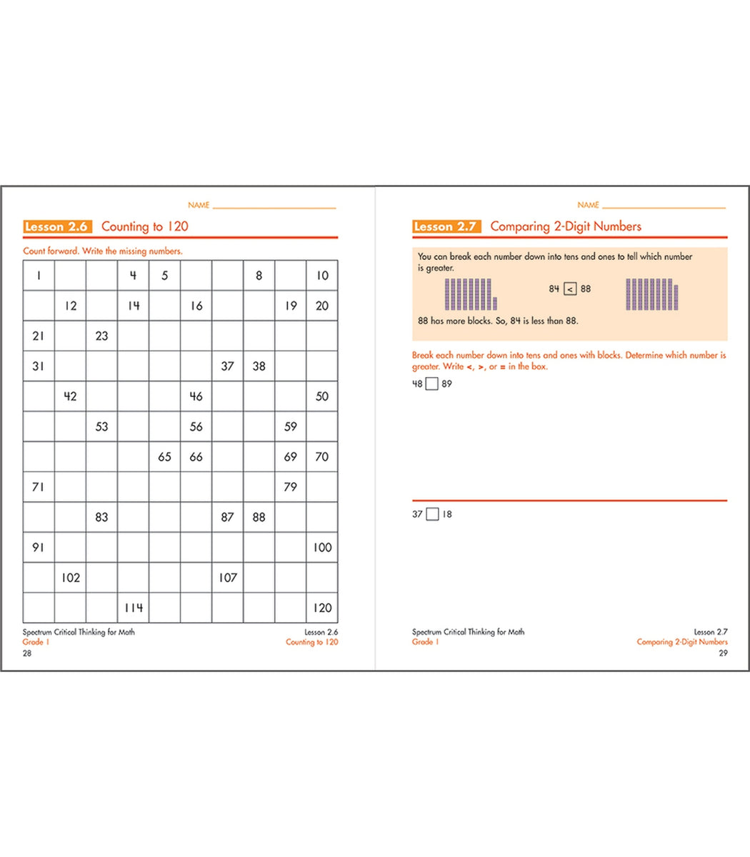 Spectrum Critical Thinking for Math Workbook Grade 1 – A Brighter Child ...
