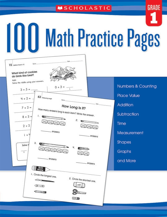 100 Math Practice Pages (Grade 1) – A Brighter Child Homeschool ...
