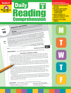 Daily Reading Comprehension Grade 8 Evan-Moor – A Brighter Child ...