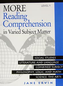 MORE Reading Comprehension Level 1, Workbook and Answer Key – A ...