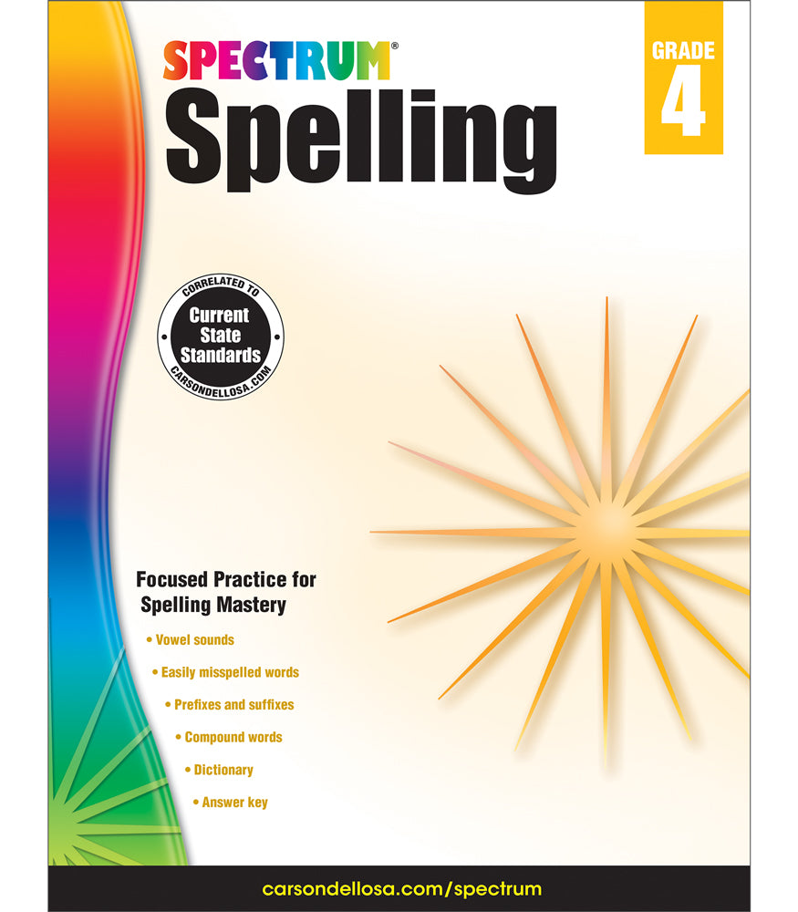 Spectrum Spelling Grade 4 – A Brighter Child Homeschool & Educational ...