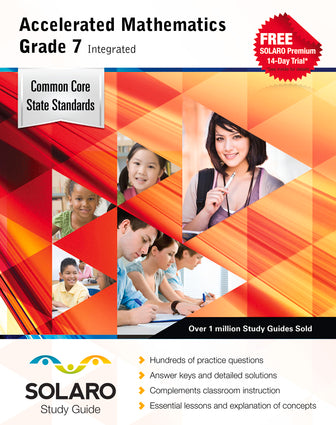 Common Core Accelerated Mathematics Grade 7 Integrated (Solaro Study G ...