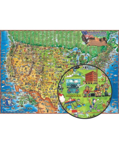 Dino's Illustrated Children's Map of the USA – A Brighter Child ...