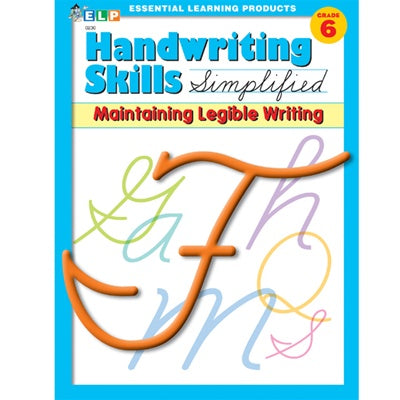 Handwriting Skills Simplified - Maintaining Legible Writing Grade 6 (Z ...