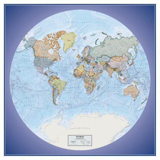 Global View Series World Political Wall Map – A Brighter Child ...