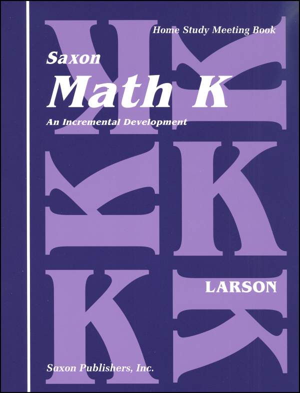 Saxon Math K Meeting Book – A Brighter Child Homeschool & Educational ...