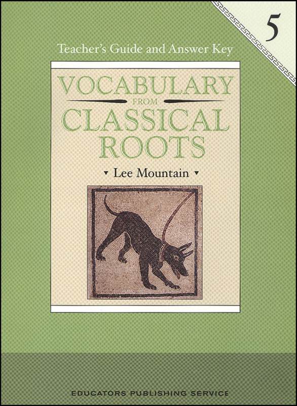 Vocabulary From Classical Roots Grade 5 Teacher Guide – A Brighter ...